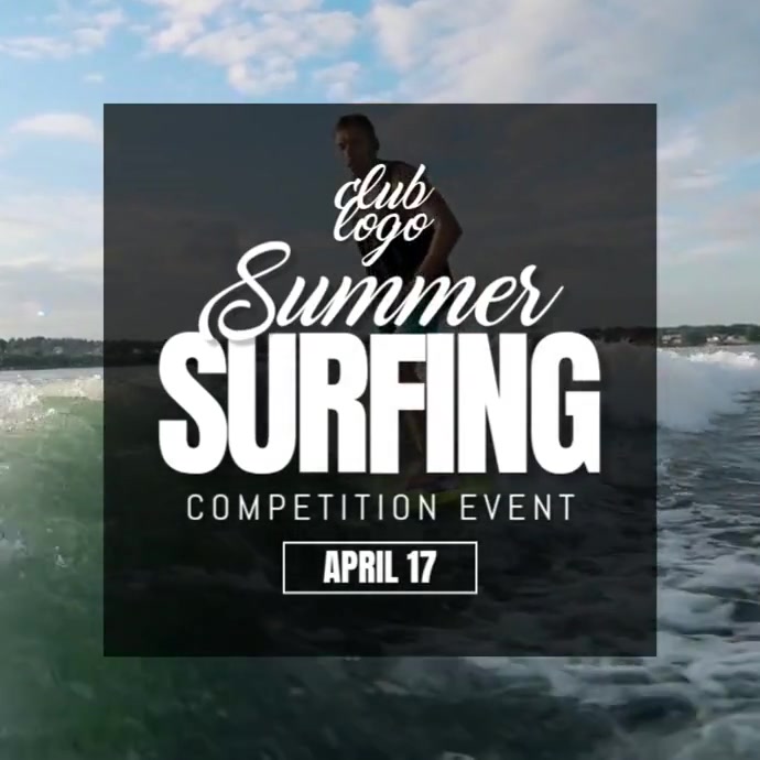 Summer Surfing Competition Template | PosterMyWall