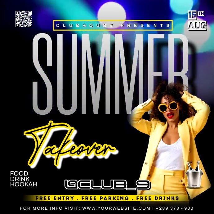 Plantilla de SUMMER TAKEOVER PARTY FLYER TEMPLATE | PosterMyWall