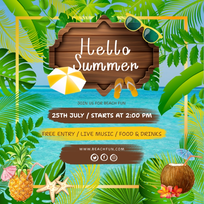 Summer Template | PosterMyWall