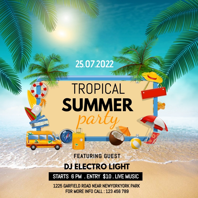 Copy of Summer template | PosterMyWall