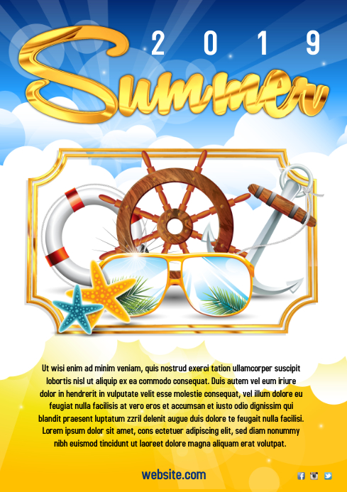 Copy of Summer Theme Poster | PosterMyWall