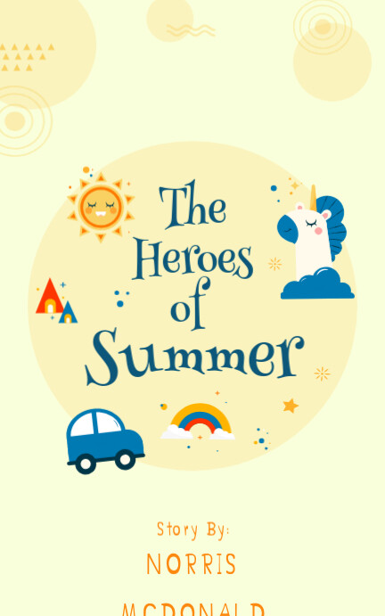 Summer Themed Children's Book Cover Template | PosterMyWall