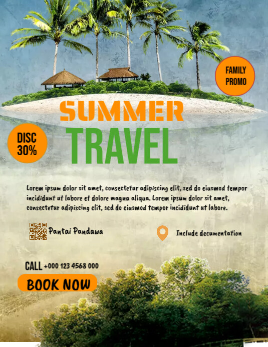Summer Travel Ads Template | PosterMyWall