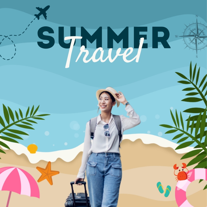 SUMMER TRAVEL Template | PosterMyWall