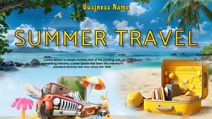 Summer Travel Template | PosterMyWall