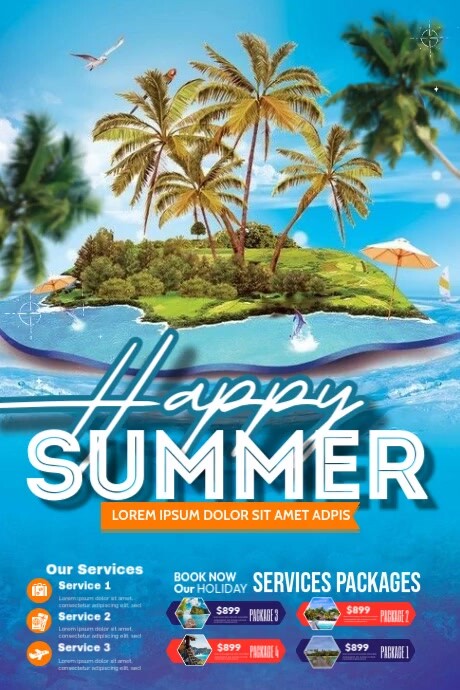 Summer Travel Poster Template | PosterMyWall