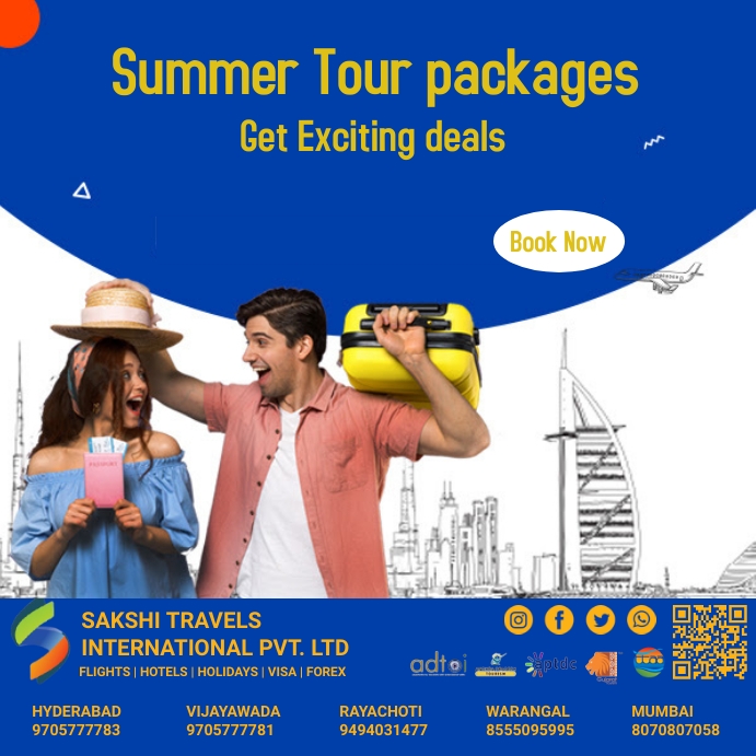 Summer travel poster Template | PosterMyWall