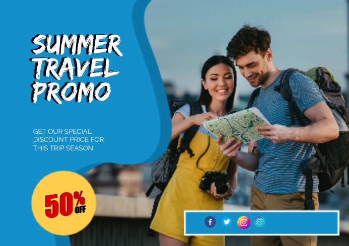Copy of SUMMER TRAVEL PROMO | PosterMyWall