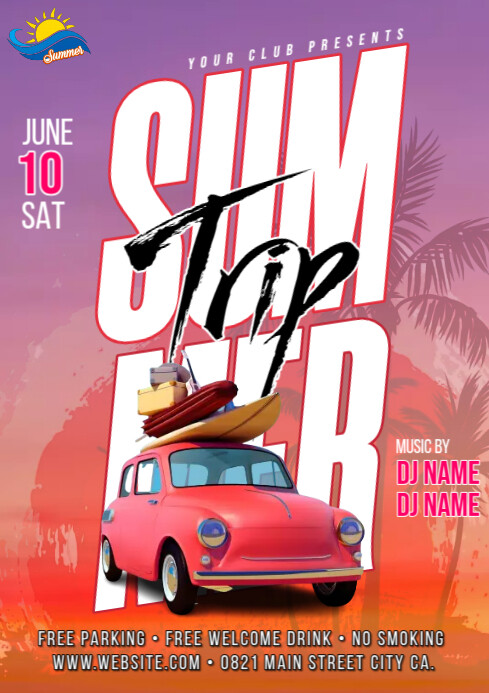Summer Trip Template | PosterMyWall