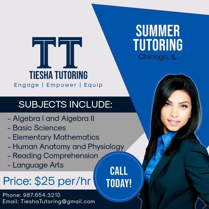 Summer Tutoring Template | PosterMyWall