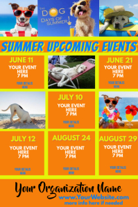 August Upcoming Event Calendar Template | PosterMyWall