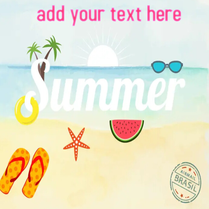 Summer Vacation Template | PosterMyWall