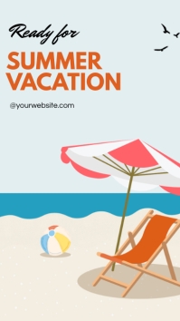 Blue holidays summer instagram story Template | PosterMyWall