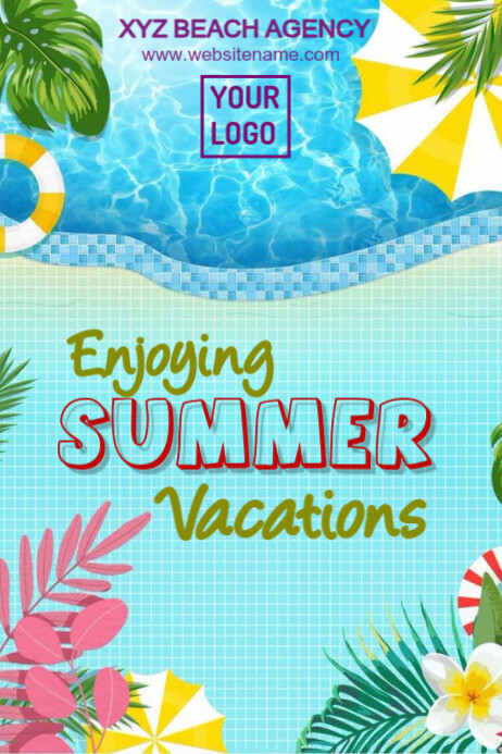 Summer Vacation Poster Template | PosterMyWall
