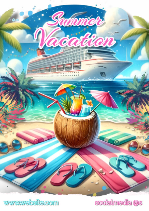 Summer Vacation Template | PosterMyWall
