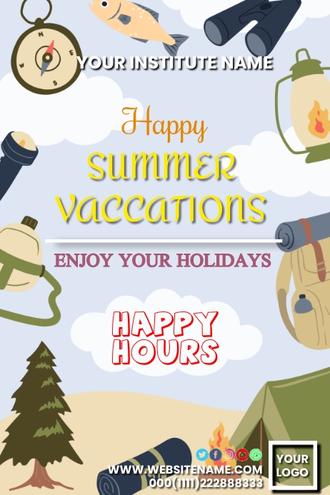 Plantilla de Summer vaccations | PosterMyWall