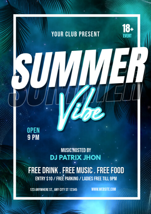 summer vibe Template | PosterMyWall