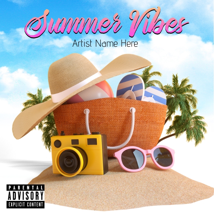 Summer Vibes Album Cover Template | PosterMyWall