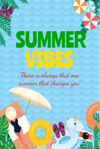 Summer Vibes Flyer Template | PosterMyWall