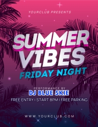 Summer Vibes Template | PosterMyWall