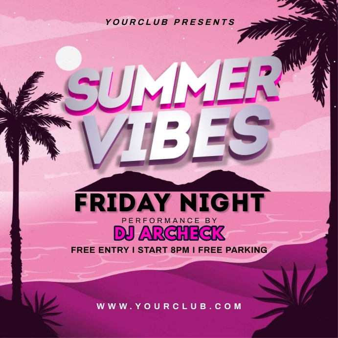 Summer Vibes Template | PosterMyWall