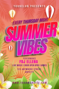 Summer Vibes Template | PosterMyWall