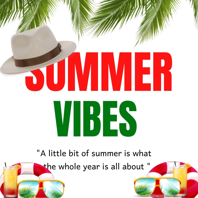 Summer vibes Instagram post Template | PosterMyWall