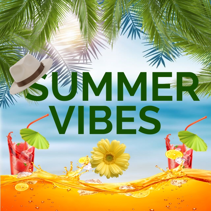 SUMMER VIBES INSTAGRAM POST Template | PosterMyWall