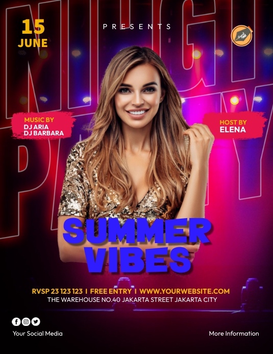 Copy of Summer Vibes Party | PosterMyWall