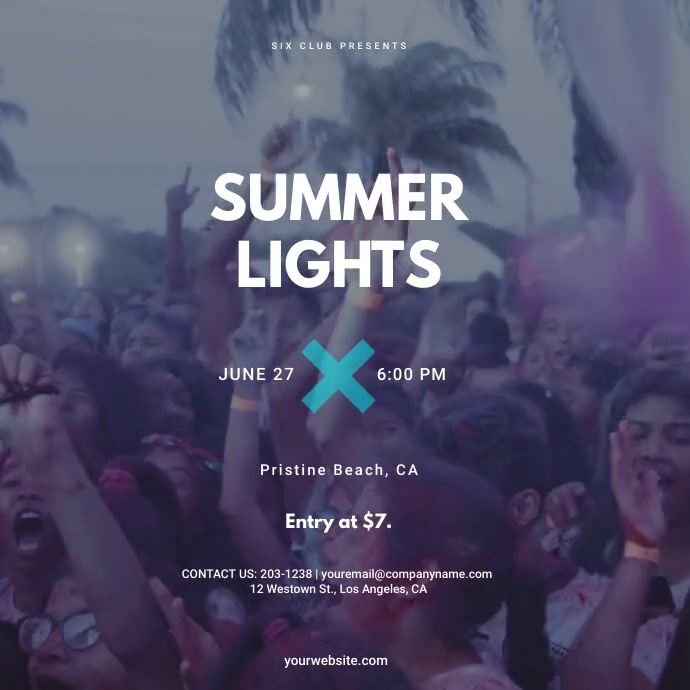 SUMMER VIDEO TEMPLATE.R | PosterMyWall