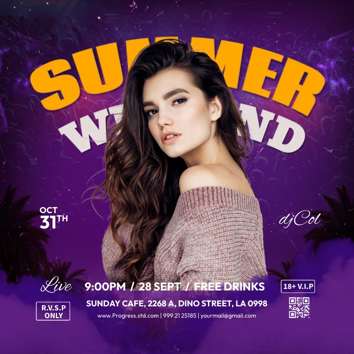 Copy of Summer Weekend Party | PosterMyWall