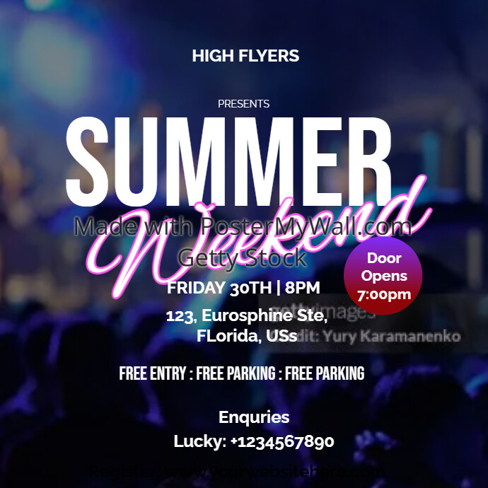 Copy of Summer Weekend Party | PosterMyWall