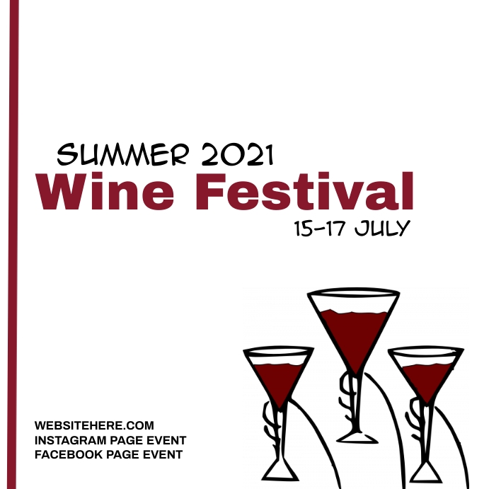 SUMMER WINE FEST Template | PosterMyWall