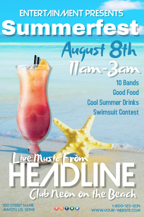 Summerfest Template | PosterMyWall