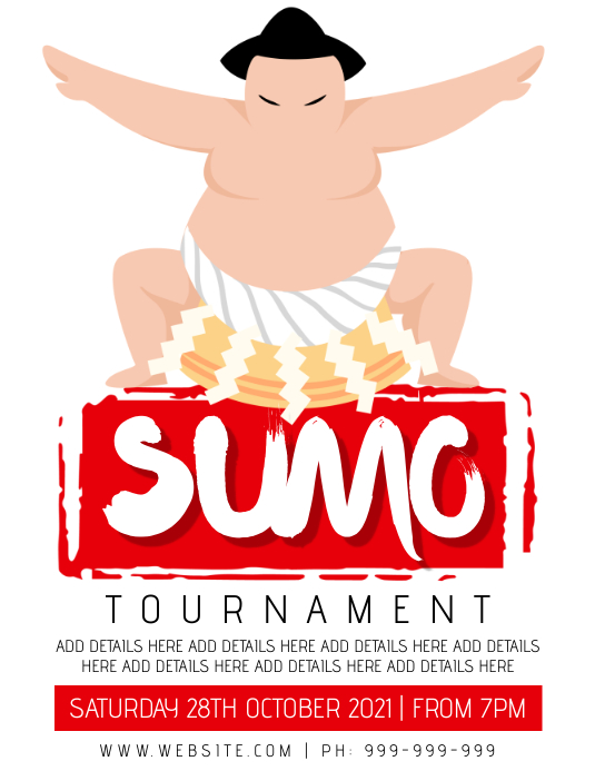 Sumo Wrestling Poster Template | PosterMyWall