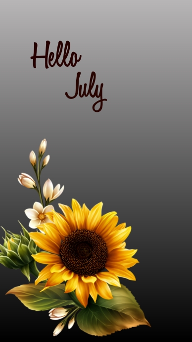 Plantilla de Sun flower hello spring | PosterMyWall