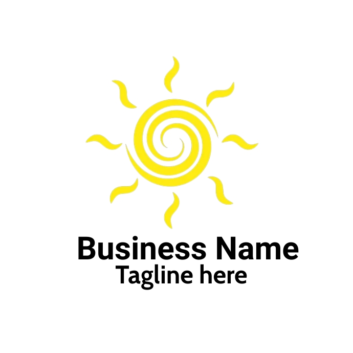 sun illustration logo Template | PosterMyWall