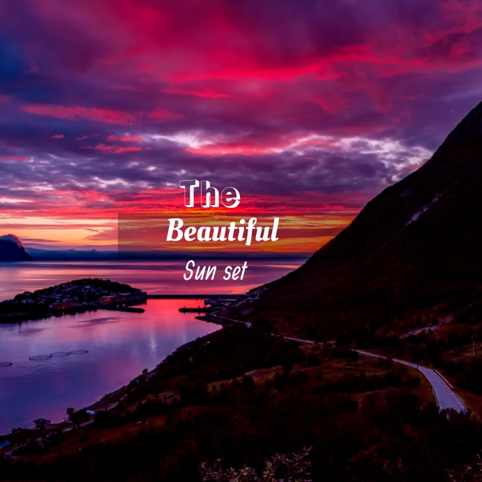 Plantilla de Sun set | PosterMyWall