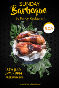 sunday barbecue poster Template | PosterMyWall