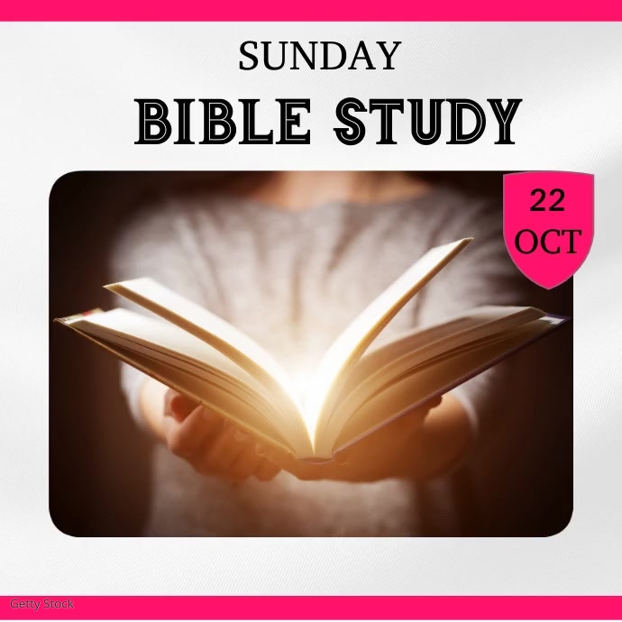 sunday bible study announcement video Template | PosterMyWall