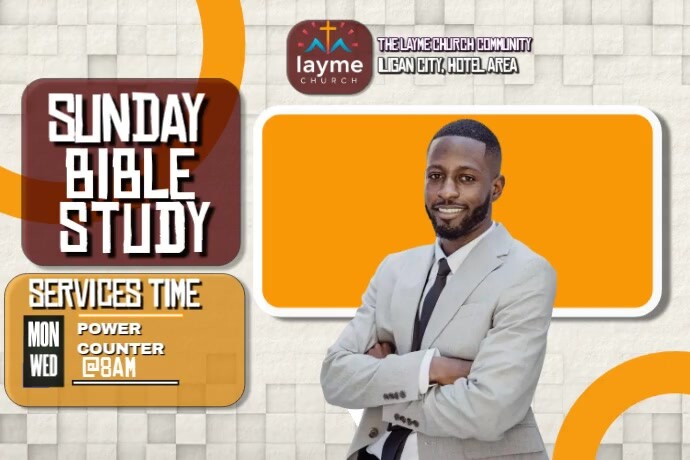 Sunday Bible Study Services Template | PosterMyWall