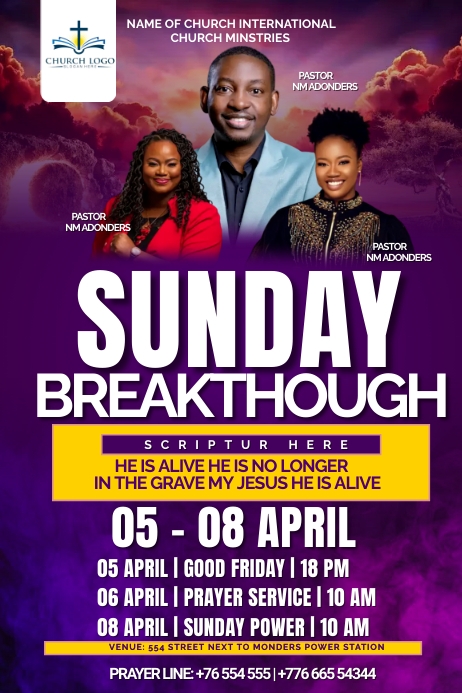 sunday breakthough Template | PosterMyWall