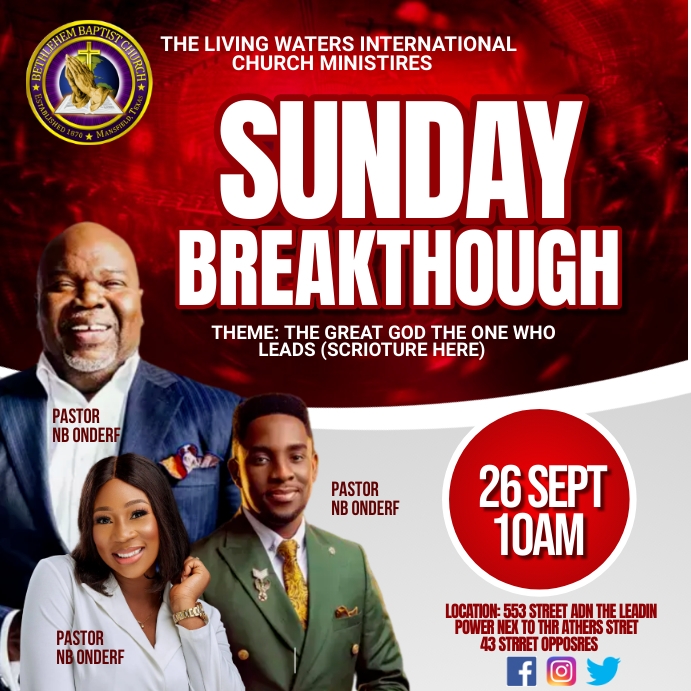 sunday breakthrough Template | PosterMyWall