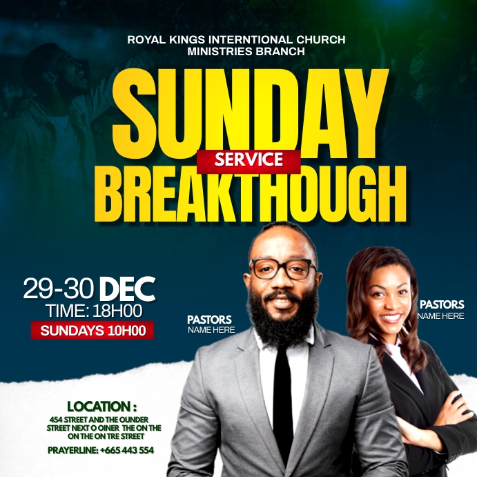 sunday breakthrough Template | PosterMyWall