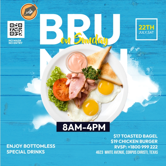 Plantilla de Sunday Brunch Ads | PosterMyWall