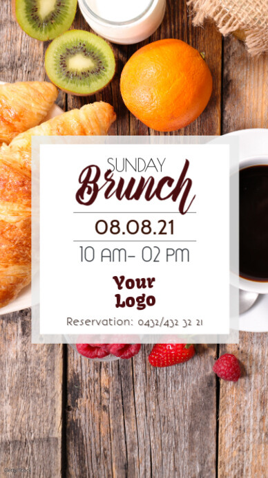 Sunday Brunch Buffet Breakfast Restaurant Template | PosterMyWall