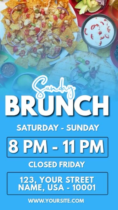Sunday Brunch Template | PosterMyWall
