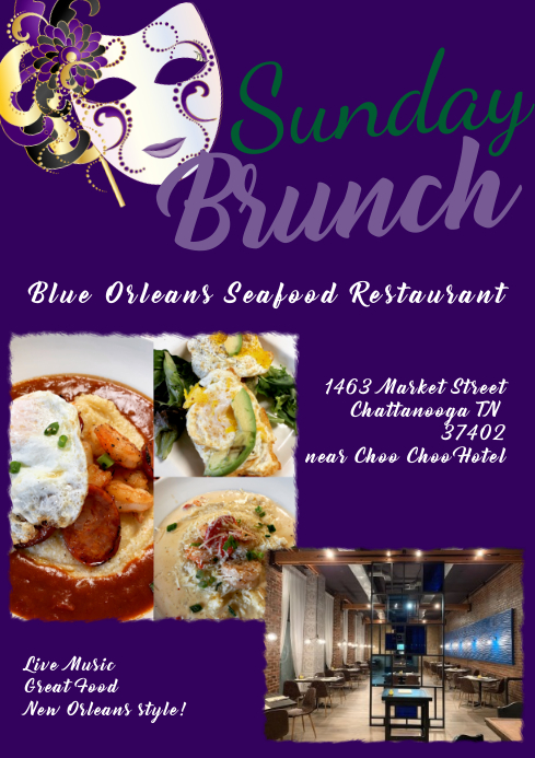 SUNDAY BRUNCH Template | PosterMyWall