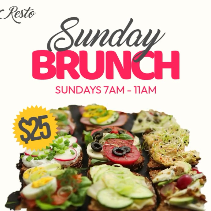 Plantilla de Sunday Brunch Event | PosterMyWall
