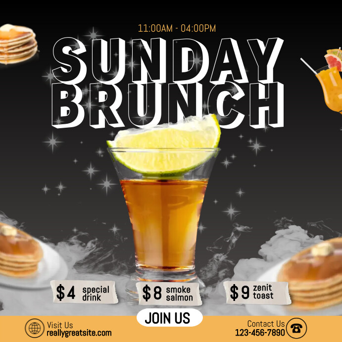 SUNDAY BRUNCH INSTAGRAM POST Template | PosterMyWall